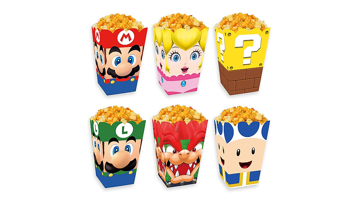 30PC Mario Party Snack Boxes & Favors for Birthdays