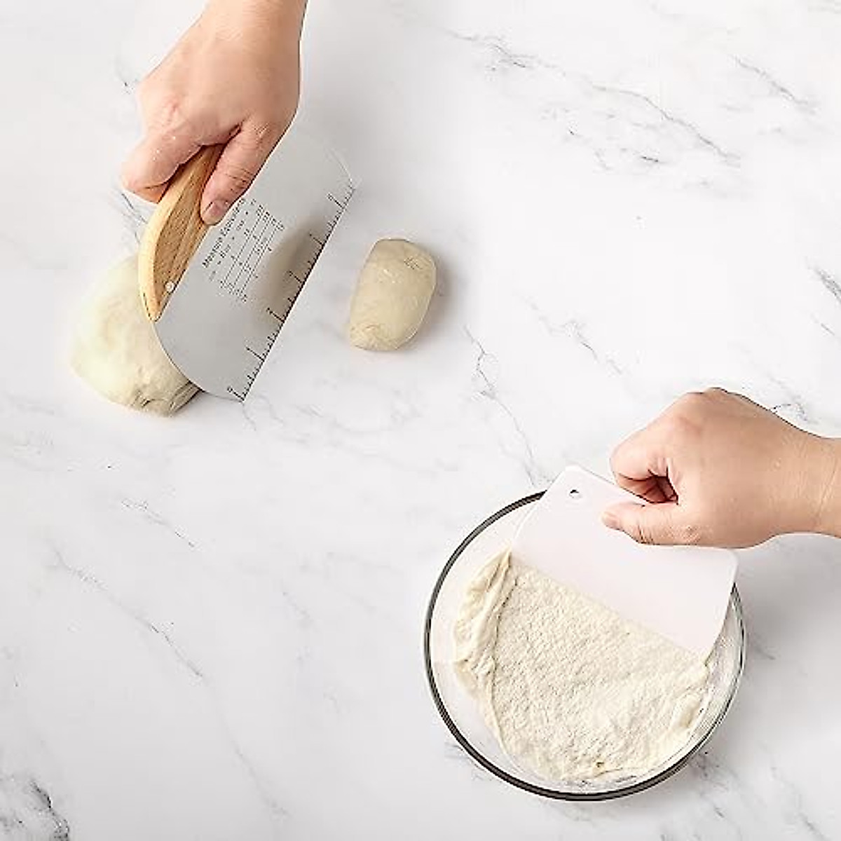 Saint Germain Bakery Premium Round Bread Banneton Basket with Liner - Perfect Brotform Proofing Basket for Making Beautiful Bread - Ultimate Bread Bundle (9 in. Round/10 in. Oval)