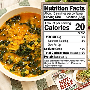 Edward & Son's Vegan Beef Bouillon Cubes - Vegan Broth Cubes, Gluten Free, No Trans Fat, Use in Soups, Stews and Pilafs (8 Cubes of Each) - Pack of 12