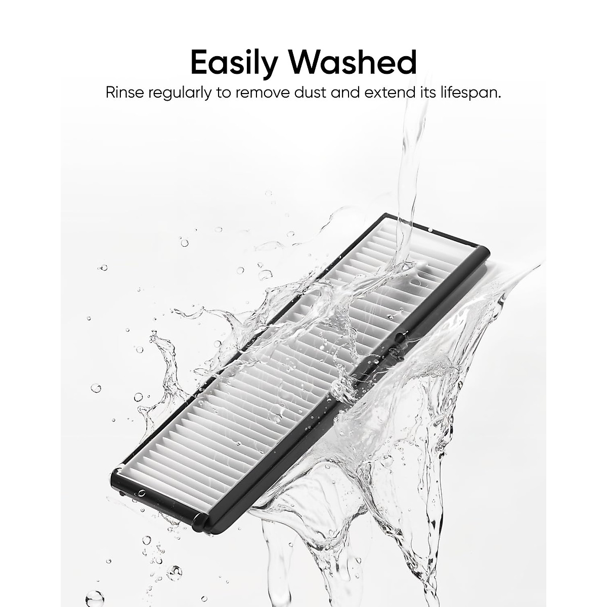 eufy High-Performance Filter for Robot Vacuum Omni S1 Pro, 2 Packs Included