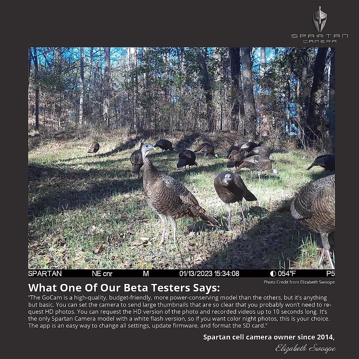 Spartan Camera Gocam 4G LTE Trail Camera, Free Roaming, Remotely Update Settings, HD Video, Photo, Blackout Flash, Hunting, Security, Surveillance + Steel Case + 32GB SD Card