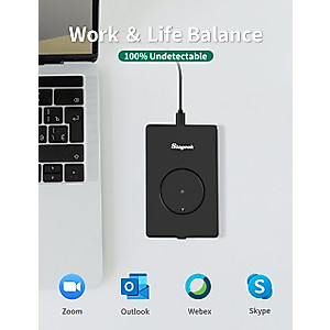 Stageek Mouse Jiggler, Mechanical 100% Undetectable by IT, Mouse Mover with On/Off Switch, Simulates Mouse Movement and Prevents Computer from Going into Sleep, No Software Needed, Plug &Play