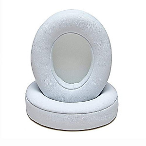 Replacement Ear Pads Cushions, Earpads Cover Compatible with Beats Studio 2 Wireless Wired and Studio 3 Over Ear Headphones 1 Pair (White)