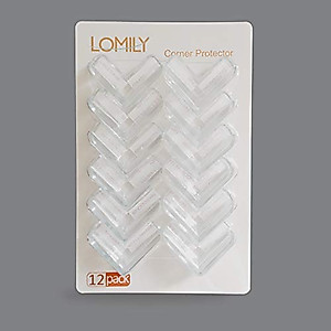 Clear Corner Guards(12 Pack),Table Corner Protectors,Clear Edge Bumpers,High Resistant Adhesive Gel,Corner Protector for Baby,Kids,Furniture,Cabinet,Glass,Coffee Table,ect.