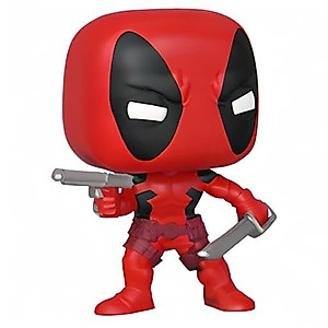 Funko 44154 POP. Bobble Marvel: 80th-First Appearance: Deadpool Collectible Figure, Multicolour, 3.75 inches