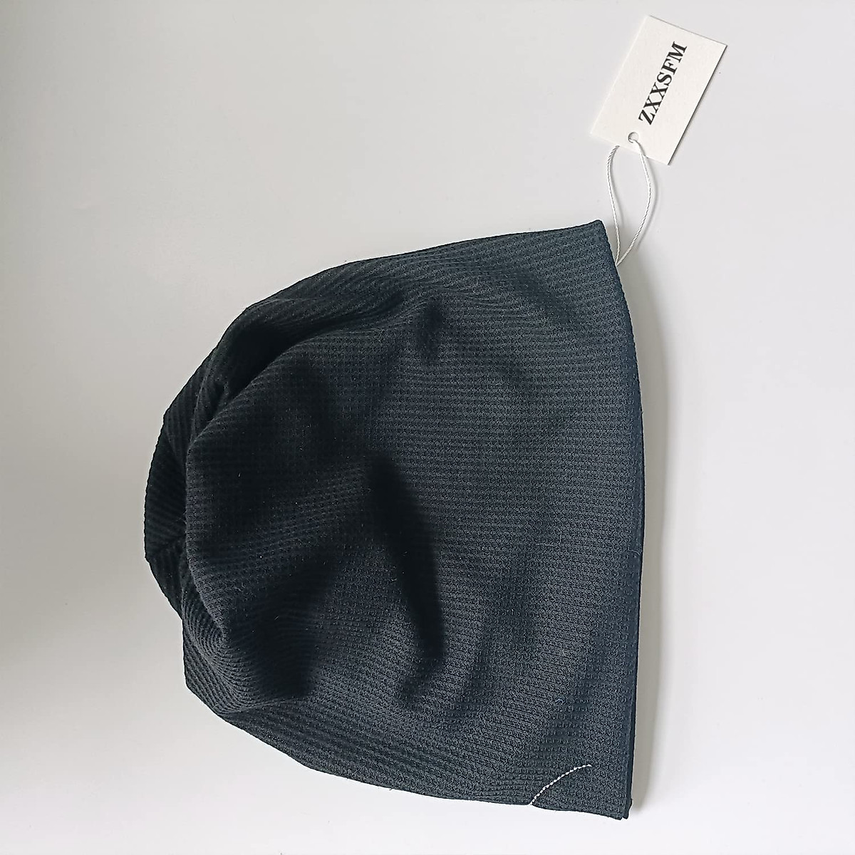 ZXXSFM- Hats，Womens Knitted Beanie Waffle Slouchy Skullcap for Men Stretchy Thin Acrylic Hat