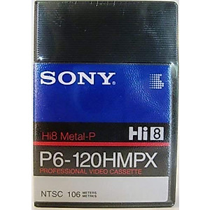 Sony P6-120HMPX Hi8 8mm Metal Particle Professional Video Cassette