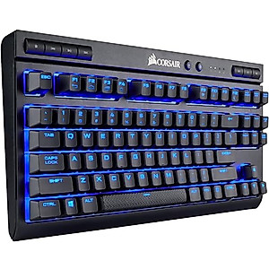 Corsair K63 Wireless Mechanical Keyboard & Gaming Lapboard Combo - Game Comfortably on Your Couch - Backlit Blue Led, Cherry MX Red - Quiet & Linear (CH-9515031-NA)