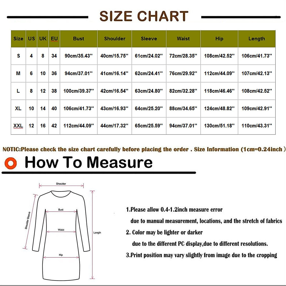FIRERO Holiday Dresses for Women, Empire Waist Classy Winter Dress for Womens Long Sleeve Office Crewneck Cotton Evening Dresses Loose Fit Print Pocket Comfortable
