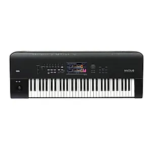 Korg NAUTILUS 61-Key Workstation Synthesizer Bundle with Keyboard Stand and 6-Feet TRS Cable (2-Pack) (4 Items)