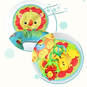 Chanys Tummy Time Toys & Pillow Set Adorable Essentials for Babies 0-6 Months - Perfect Baby Play Mat for Boys and Girls