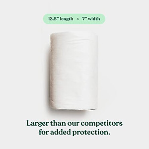 Naturally Natures Bamboo Disposable Diaper Liners (6PK) 600 Sheets Gentle and Soft, Chlorine and Dye-Free, Unscented, Biodegradable Inserts (Set of 6) 600 Liners