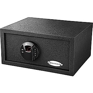 Barska AX12888 Quick Access Keypad Biometric Fingerprint Security Safe Box 0.46 Cubic Ft, Black
