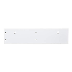 kieragrace KG Sydney Wall Shelf and Mail Holder with 3 Hooks - White, 24" (FN00377-5)