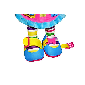 June Garden 15.5" Dressy Friends Belle - Educational Stuffed Plush Doll for Kids and Toddlers 2 Years and Up - Montessori Buckle Soft Toy