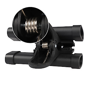 Drumstick Holder, Drum Sticks Holder for Drum Set, Clamp On Drum Stick Holder Clip, Drumstick Grabber, Angle Adjustable, Attaches to Any Cymbal Stand or Tubular Hardware, Holds up to Two Pairs