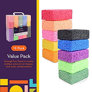 Special Supplies Fun Foam Modeling Foam Beads Play Kit, Children’s Educational Clay for Arts Crafts Kindergarten, Preschool Kids Toys Develop Creativity, Motor Skills (10)