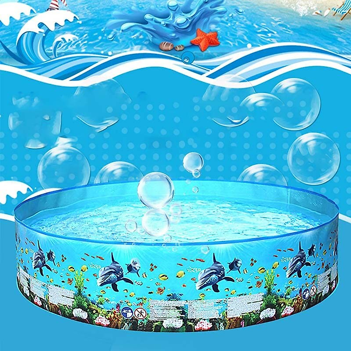 4ft-8ft Family Swimming Pool Garden Outdoor Summer Kids Paddling Pools No Inflation Pool 152 * 25cm/0.9