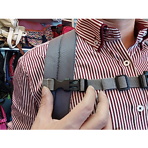 Amlrt HDHYK Backpack Chest Strap- Nylon - Adjustable Universal (Grey)