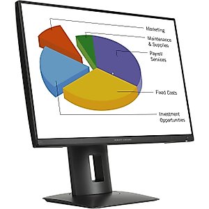 HP K7B99A8#ABA Z24n 24'' LED-Backlit LCD Monitor, Black