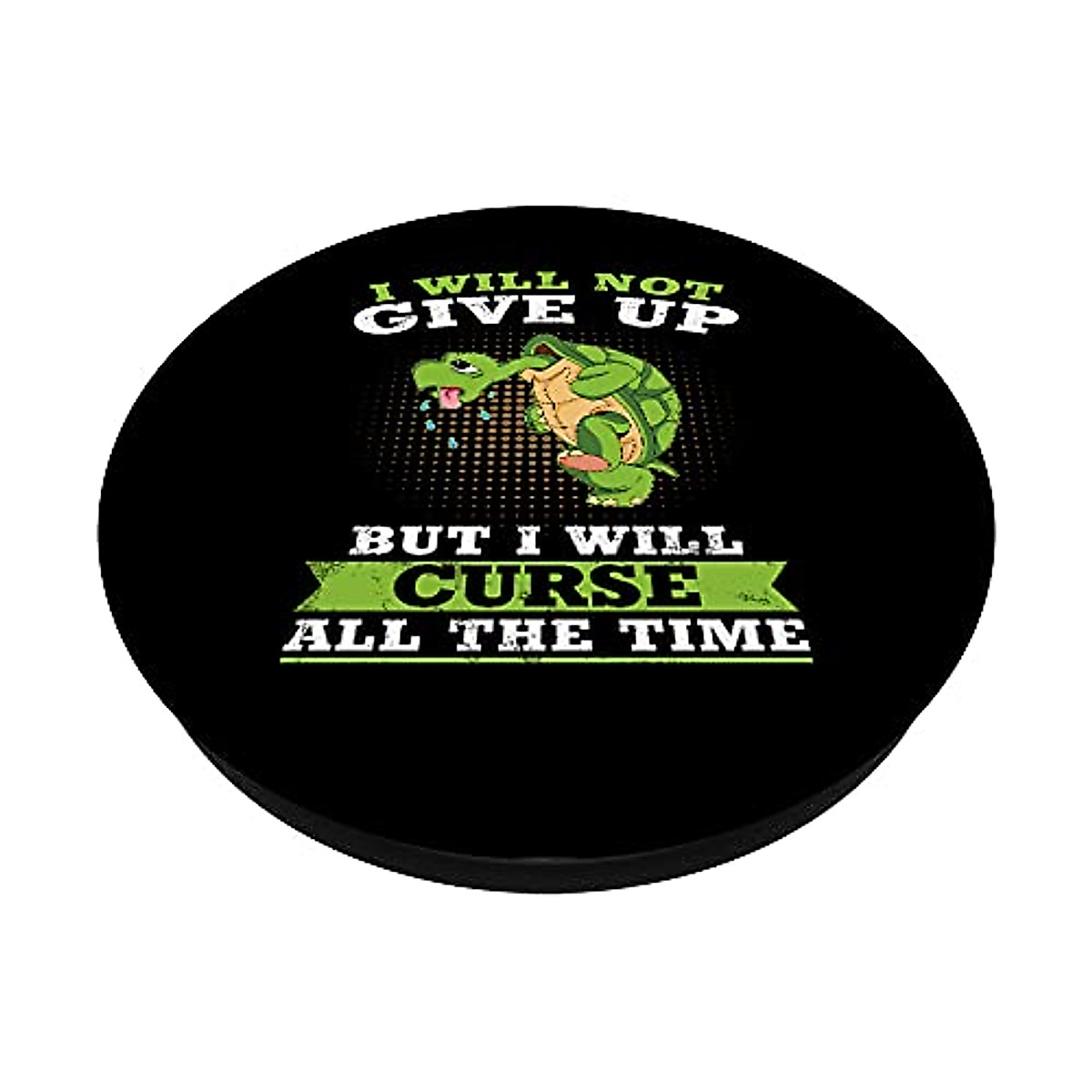 I Will Not Give Up Runner Turtle Running Jogging Carapace PopSockets Swappable PopGrip