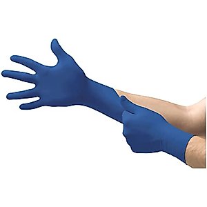 Microflex Large Protective Gloves, Blue, Pack of 100