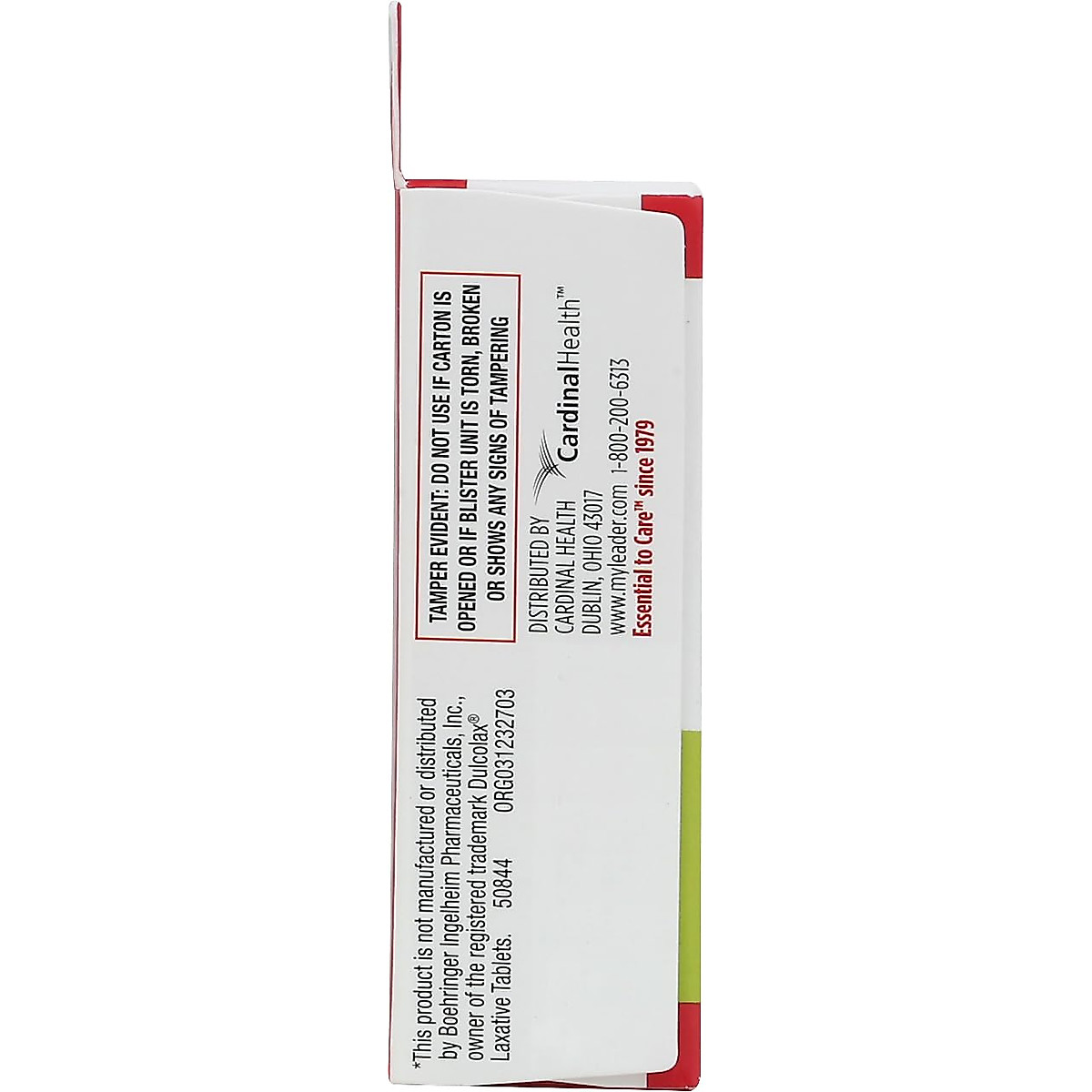 Leader Gentle Laxative, Bisacodyl USP 5 mg, 10 Enteric Coated Tablets (Pack of 4)