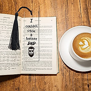 Better Dad Inspirational Bookmark Gifts for Dad, Dad Bookmarks for Dad Uncle Grandpa Father's Day Gifts from Daughter Son