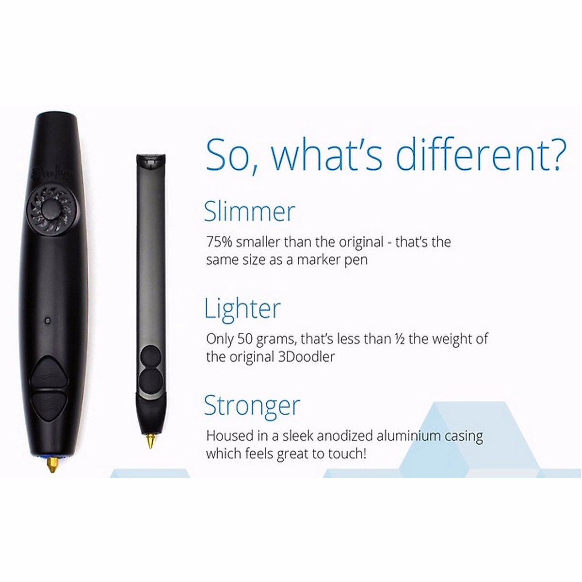 3Doodler 2.0 + 2 plastic packs + US plug