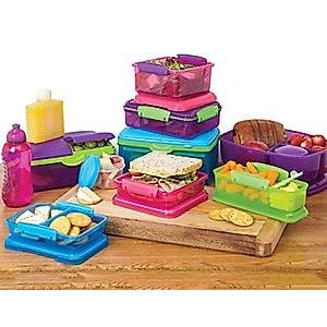 Sistema Lunch Plus Lunch Box | 1.2 L | BPA-Free | Assorted Colours