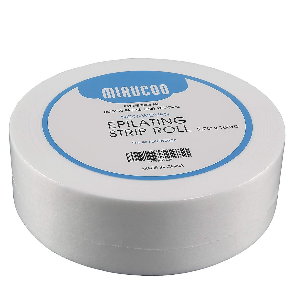 Mirucoo Non-woven Wax Strip Roll for Body and Facial Hair Removal, 2.75" x 100 Yards Pack Epilating Roll