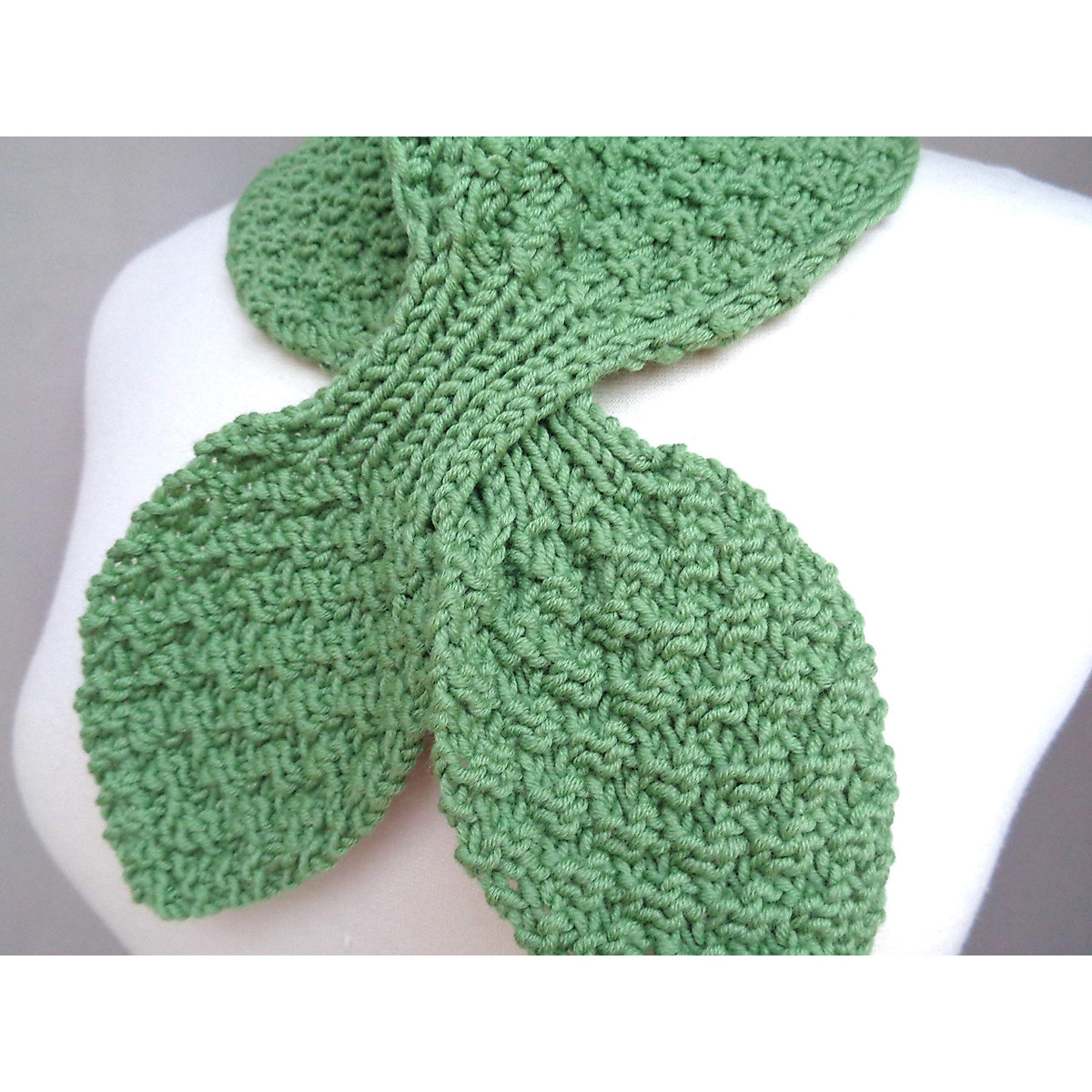 Ascot Bow Scarf, Hand Knit Merino Wool, Pull Through Keyhole Scarf, MULTIPLE COLOR CHOICES, Cowl Neck Warmer