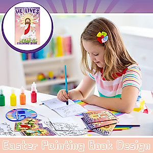 Jetec 36 Pcs Pink Girls Coloring Books for Kids Bulk Religious Easter Mini Coloring Books Winter Small Coloring Book for Holiday Party Favor Kid Sunday School Classroom Gifts (Vivid Style)