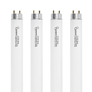Wesome Lighting 18 Inch F15T8/CW Fluorescent Light Bulbs, Cool White 4100K, T8 15 Watts Fluorescent Bulb Replacement Tube for Counter and Cabinet Fixture, G13 Base - 4 Pack