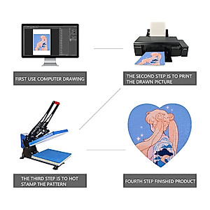MAIKESUB Sublimation Paper 100 Sheets Heat Transfer Paper 8.5x11 inch Compatible with Inkjet Sublimation Printer 105g