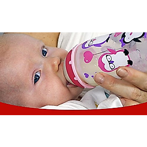 NUK Perfect Fit Baby Bottle, Dots, 3 Count (Pack of 1 )