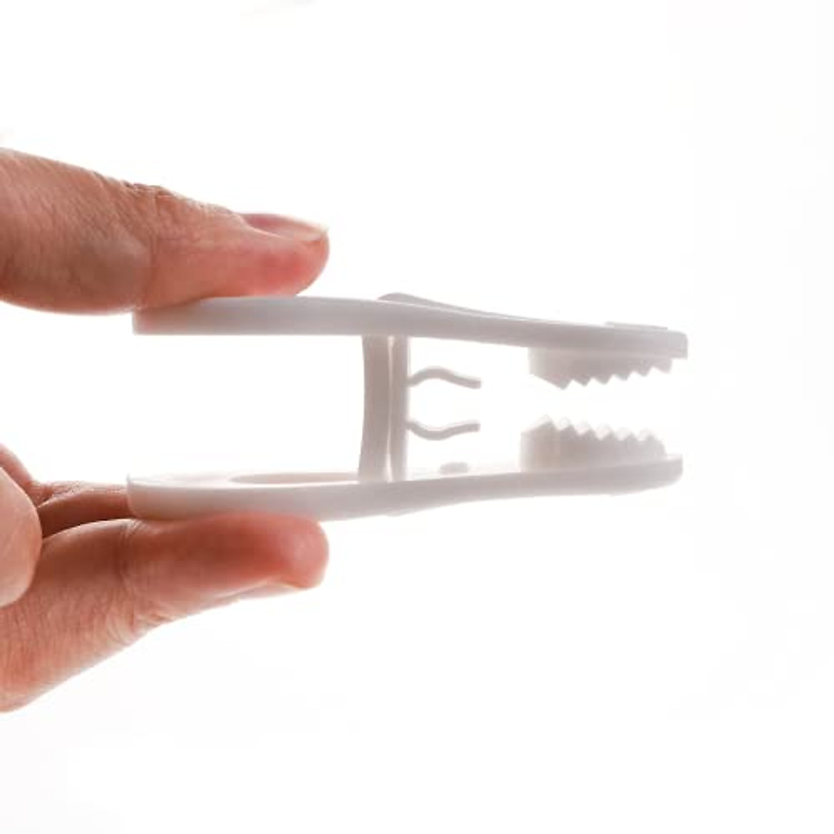 LyyGuanYoo 60 Pack Plastic Hanger Clips for Hangers, Multi-Purpose Baby Hanger Clips, Plastic Clothing Clips to Fit Standard Hangers, Finger Clips for Pants Shorts, Socks, Hats, Food Chip Bags, Notes