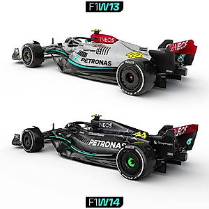 JODIYAAH 1/43 Bburago 1:43 Mercedes-AMG Petronas F1 Team W14 2023 44# Lewis Hamilton F1 63# George Russell Alloy Car Die Cast Model Collection Gift (W14 44#)