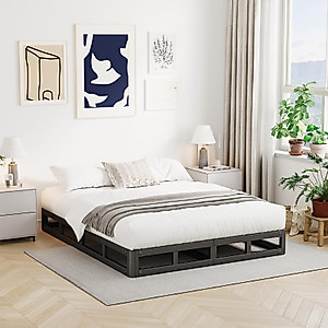 Hunlostten 5 in High Heavy Duty Full Size Bed Frame No Box Spring Needed, Low Metal Bed Frame Full, Sturdy Steel Support Mattress Foundation, Easy Assembly, Noise Free