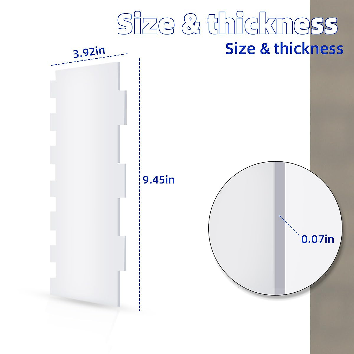 4 Pieces Large Clear Acrylic Cake Scraper Set Cakes Smoother Scraper Cake Stripes Edge Contour Comb for DIY Icing Frosting Buttercream Cream Decorating Kitchen Baking Tool Mousse Pastry Cutter