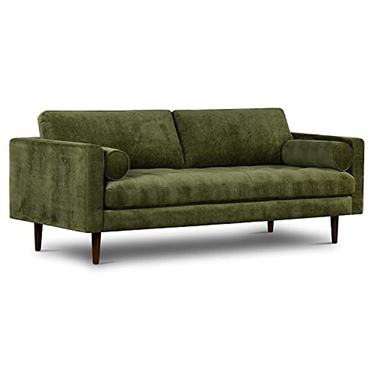 POLY & BARK Napa, Distressed Green Velvet, 88.5" Sofa