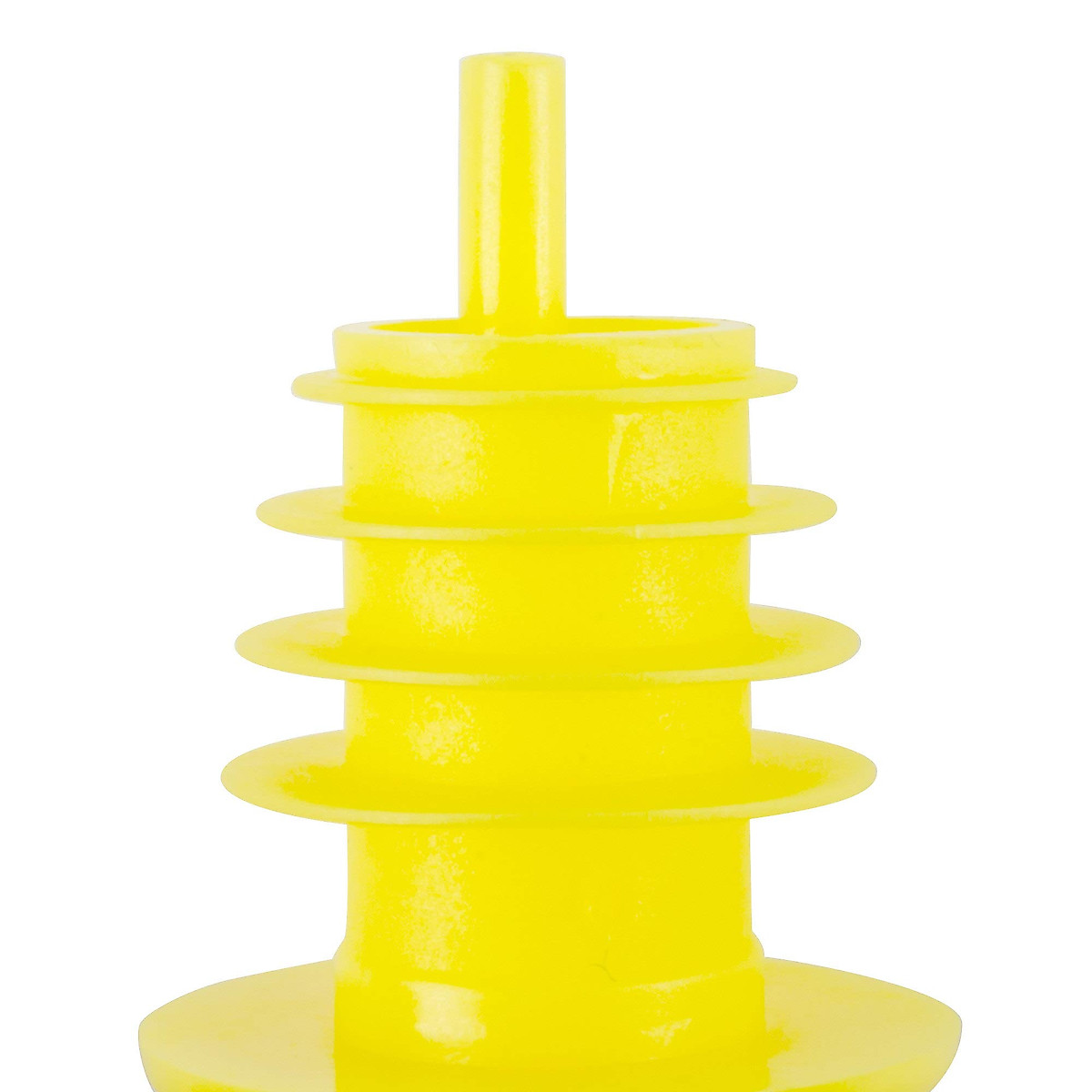 (12-PCS-Yellow) Free Flow Liquor Pourers Bottle Pour Spouts Speed Pourers