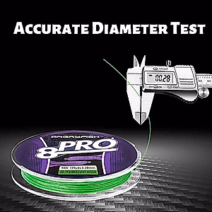 ANGRYFISH 8PRO - Ultra-Thin, Smooth & High-Strength Braided Fishing Line - Exceptional Casting, Enhanced Smoothness, Zero Stretch & Low Memory Superline(Pink,5lb/0.07mm-125yds)