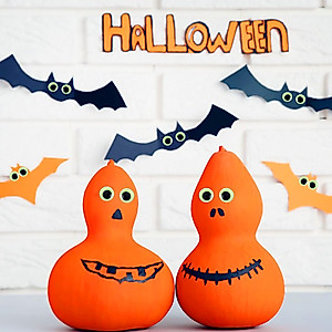 UPINS 300Pcs Googly Wiggle Eyes Self Adhesive, Glowing in Dark Eyes for Crafts Sticker 10 mm Sparkle Wiggle Eyes Suitable for Handicrafts DIY Halloween Christmas