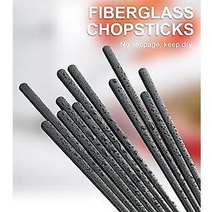 LOROTOCO 50 Pairs Chopsticks | Reusable | Dishwasher Safe | Bulk | Fiberglass | Adults | | Commercial - （9.45in）