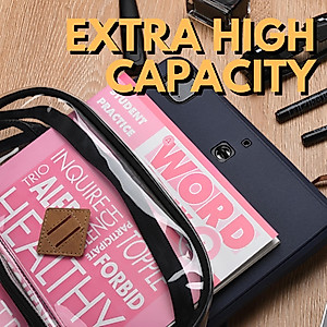 Extra Thick Clear Backpack, Transparent School Book Bag Boys and Girls, See Through Bags for for Adults, TPU Bookbags