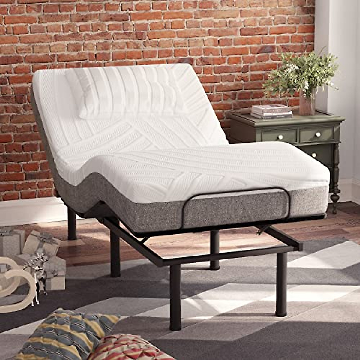 KOMFOTT 8 Inch Adjustable Bed Mattress Twin XL, 3D Transformable Cutting Mattress with Cool Gel Infused Memory Foam & Bamboo Charcoal Memory Foam, Mattress in a Box with CertiPUR-US Certified