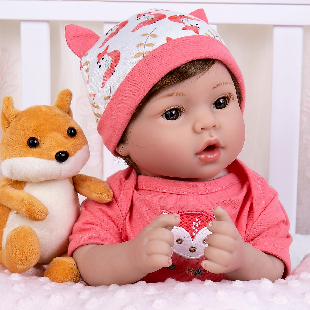 Aori Lifelike Reborn Baby Doll- 18 inch Realistic Newborn Baby Dolls, Real Life Baby Girl Dolls