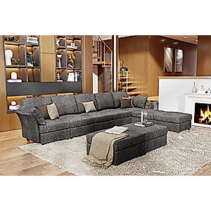 AMERLIFE Sectional Sofa- Modular Sectional Couch, Middle Seat(Dark Grey)