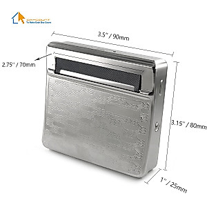 Daycount Metal Automatic Cigarette Tobacco Smoking Rolling Machine Herb Roller 70mm (Random Pattern)